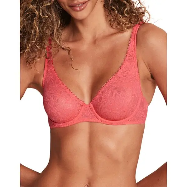 ADORE ME Winona Unlined Full Coverage Bra - Dark Pink