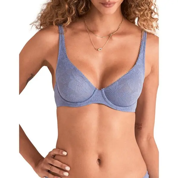 ADORE ME Winona Unlined Full Coverage Bra - Medium Blue