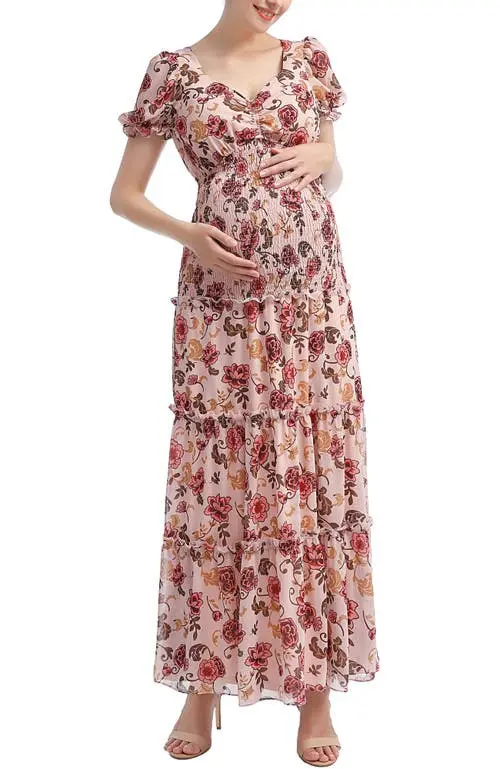 KIMI + KAI Aoife Maternity Maxi Dress - Multicolored