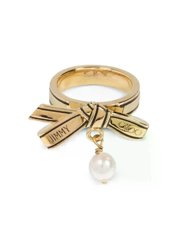 JIMMY CHOO Ribbon Ring - Gold