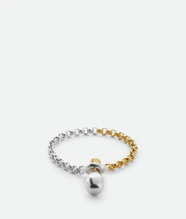 Bottega Veneta Drop Chain Bracelet - Silver/yellow Gold