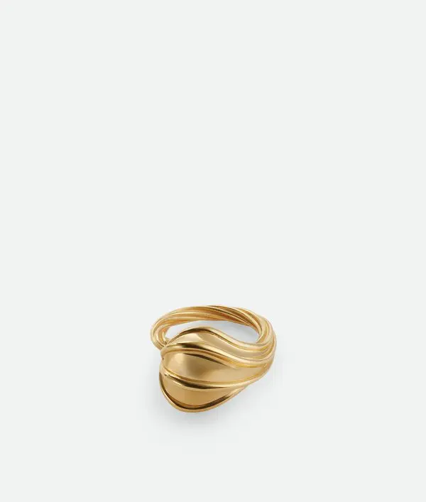 Bottega Veneta Drop Ring - Yellow Gold