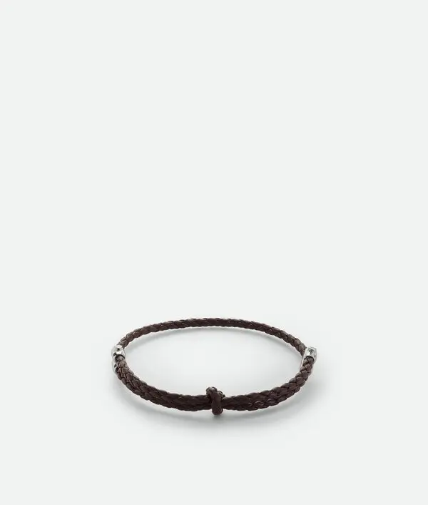 BOTTEGA  VENETA Braided Leather Bracelet - Fondant