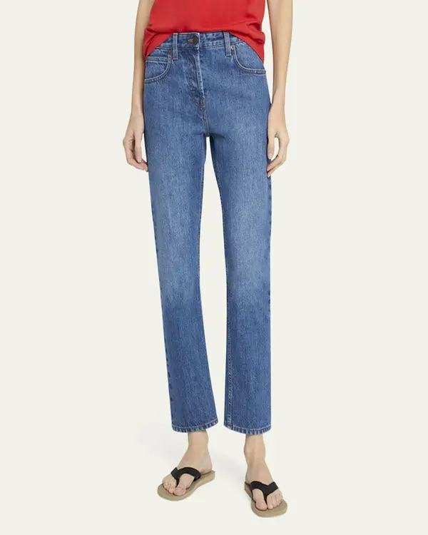 THE ROW Riaco Slim-leg Ankle Jeans