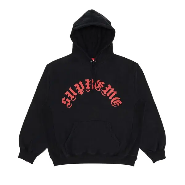 Supreme Printed Arc Hooded Sweatshirt - Black