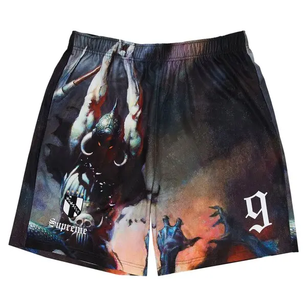 Supreme X Frank Frazetta Soccer Short - Multicolor