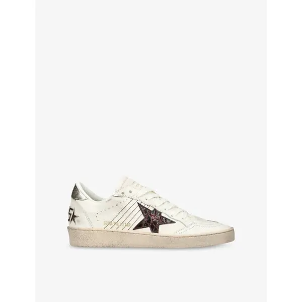GOLDEN GOOSE Ball Star Leather Low-top Trainers - White/comb