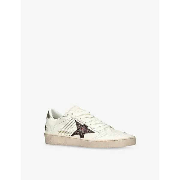 GOLDEN GOOSE Ball Star Leather Low-top Trainers - White/comb