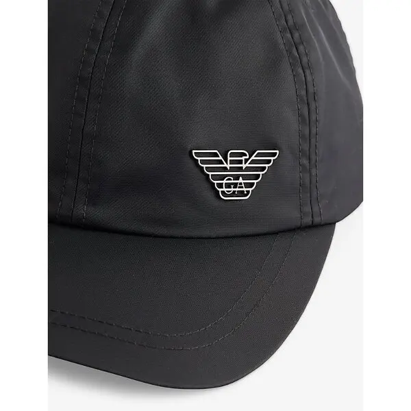 Emporio Armani Logo Plaque Woven Cap