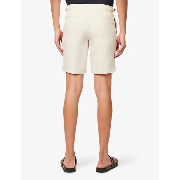 Orlebar Brown Norwich Slim-fit Linen Shorts - Chai
