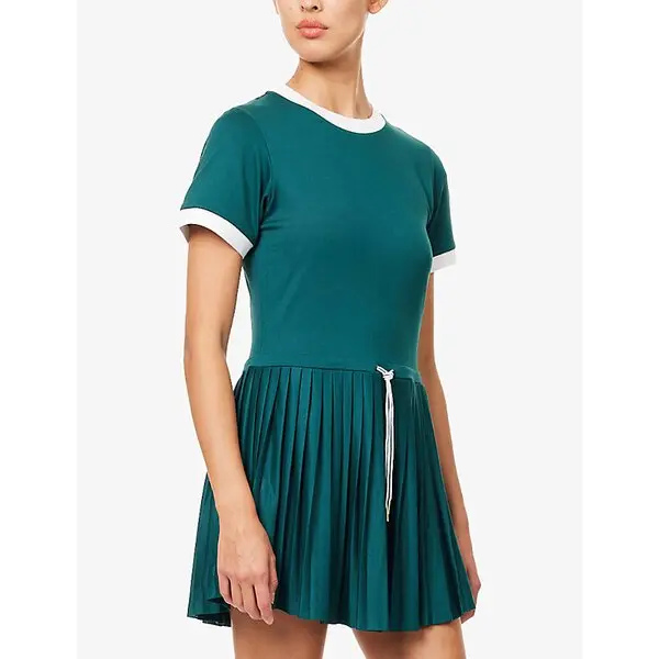 Varley Trent Court 30 Mini Dress In Forest - 81% Off | Editorialist