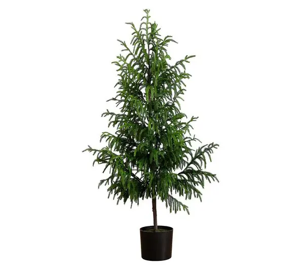 NEARLY NATURAL 5' Artificial Norfolk Pine Tree - One-color