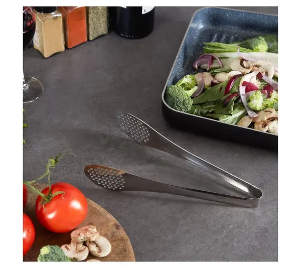 RSVP Large Stainless Steel Straining Tongs