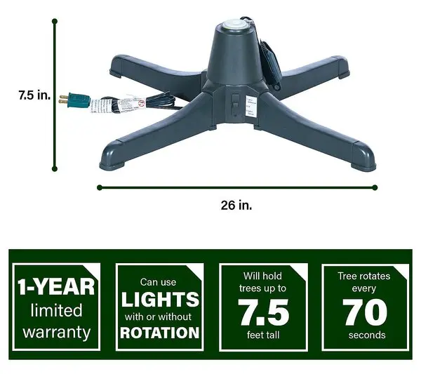 FRASER HILL FARM 26-in. 360-degree Rotating Tre E Stand
