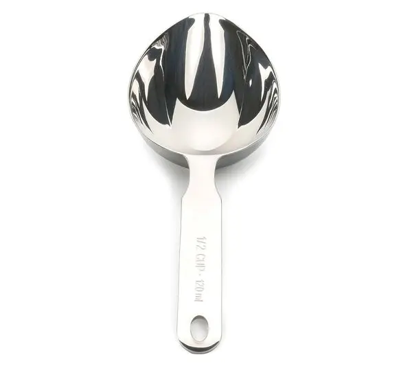 RSVP 1/2-cup Oval Measuring Scoop - One-color