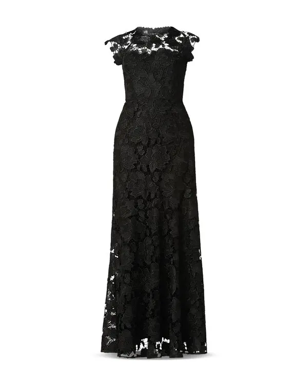 Shoshanna Raven Lace Dress - Jet | Editorialist