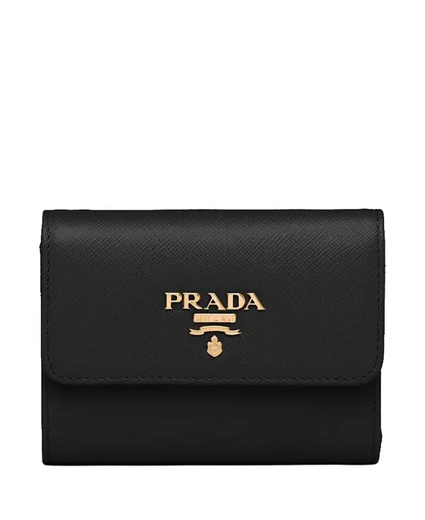 Prada Small Saffiano Leather Wallet - Black