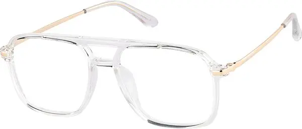 Zenni Aviator Full Rim Frame - Clear