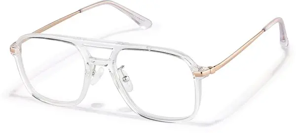 Zenni Aviator Full Rim Frame - Clear