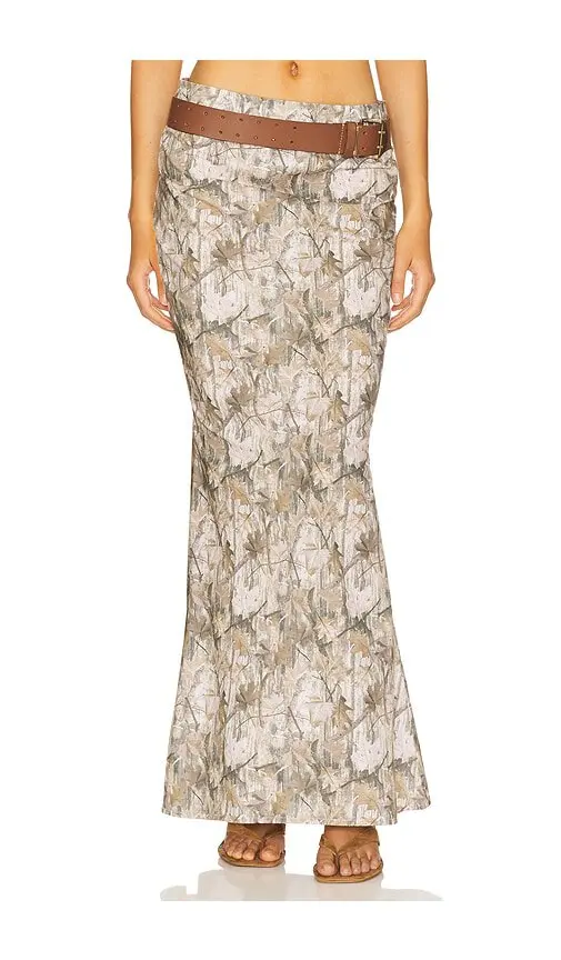 MONTCE Natalia Camouflage Print Skirt - Camo