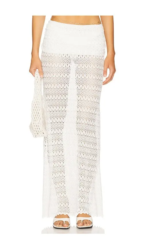 LOVERS AND FRIENDS Nadina Maxi Skirt - White