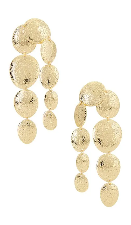8 Other Reasons Statement Drop Earrings - Gold