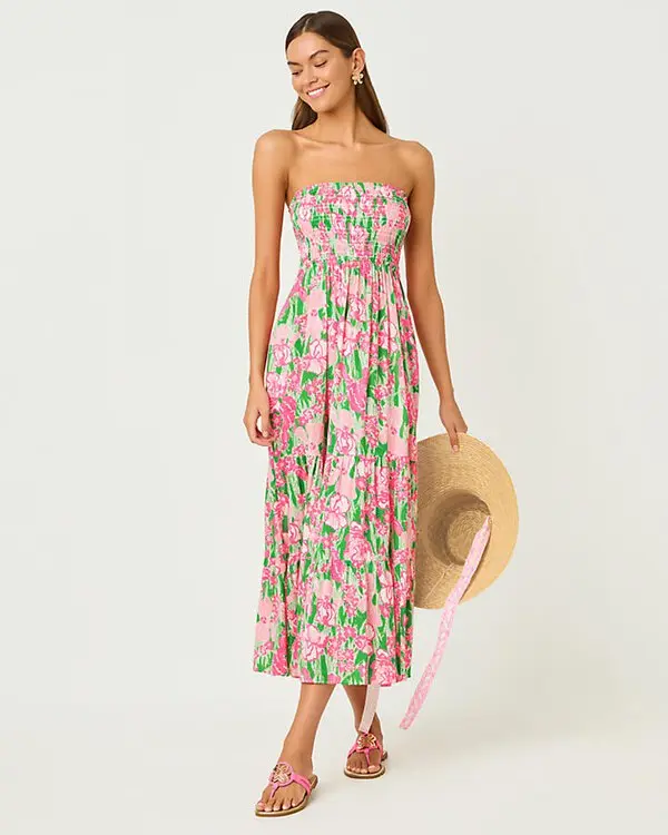 LILLY PULITZER Anali Maxi Cover-up - Putting Green Hannah