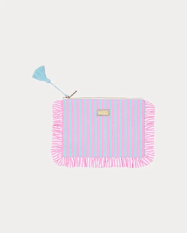 Lilly Pulitzer® Ruffle Pouch - Blue
