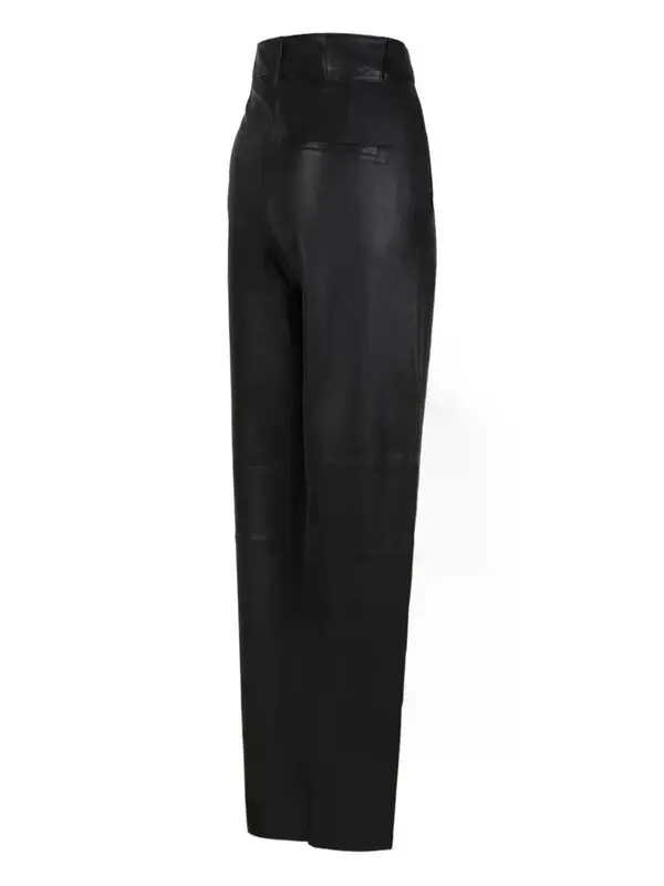 SELECTED Leather Straight-leg Trousers