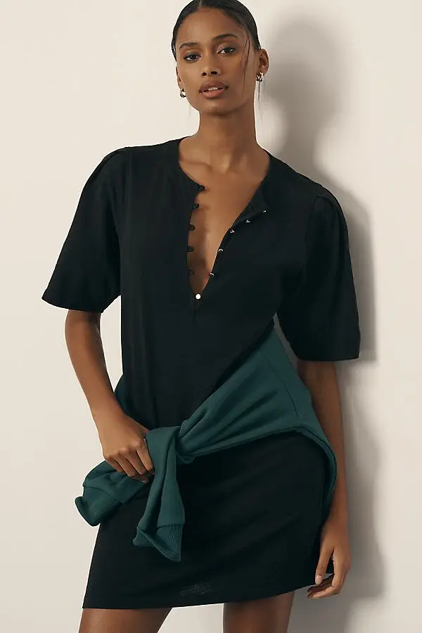 knee length dresses for ladies Elle Zeitoune Sally Mini Dress - Snow main image 0