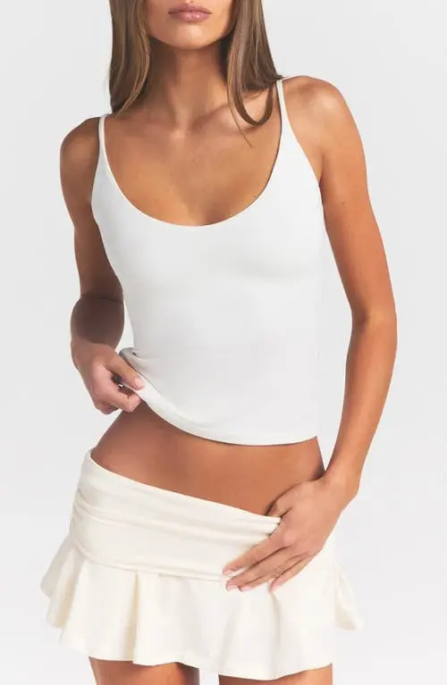 SKIMS Smooth Lounge Scoop Neck Cami - Egret