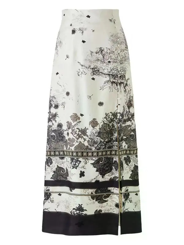 HUI MILANO Graphic-print Skirt