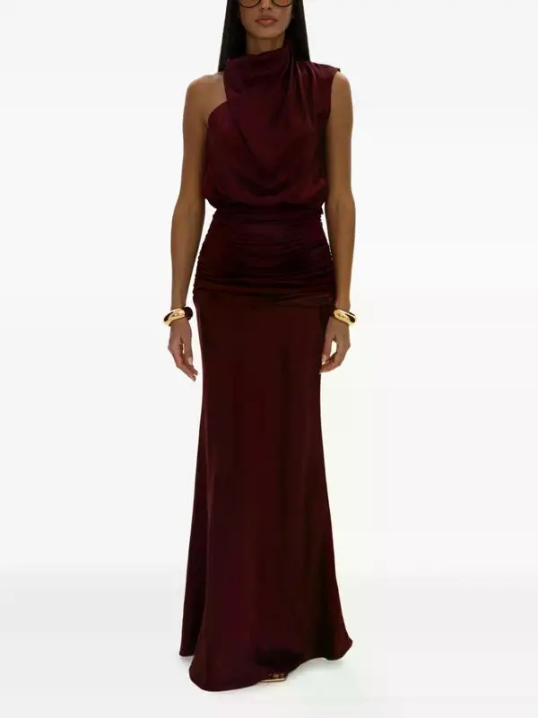 MOOS STUDIO Asymmetric Dress - Red