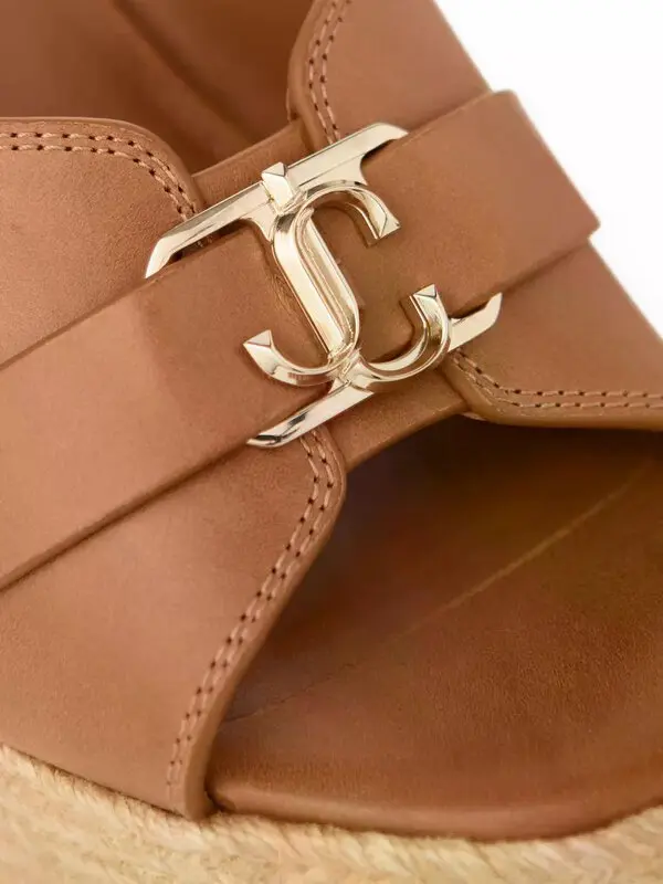 JIMMY CHOO Leda Espadrille Wedge - Brown