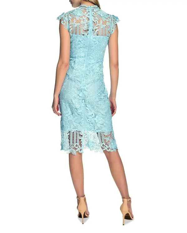 eliza j teal lace dress Eliza J Teal Green Blue Lace Formal Dress