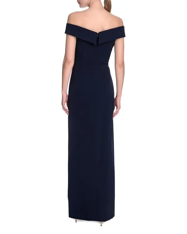 Eliza J Off-the-shoulder Drape Gown