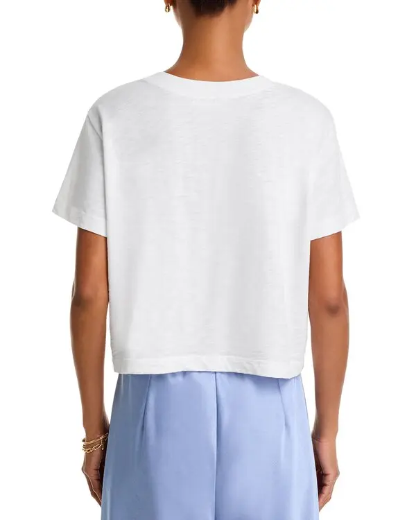 Velvet By Graham & Spencer Sabel Crop Tee - White
