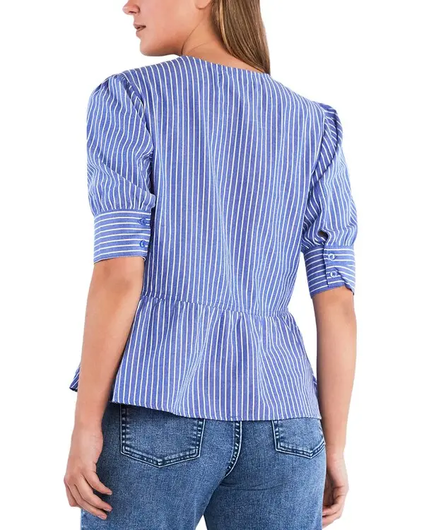 BILLY T Striped Ribbon Shirt