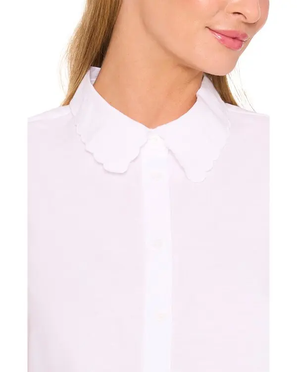 CECE DUPRAZ Eyelet Embroidery Top