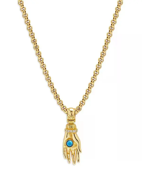NIALAYA JEWELRY Hand-pendant Necklace - Gold