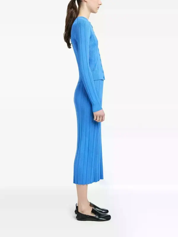 Proenza Schouler Ryanne Ribbed Skirt - Blue