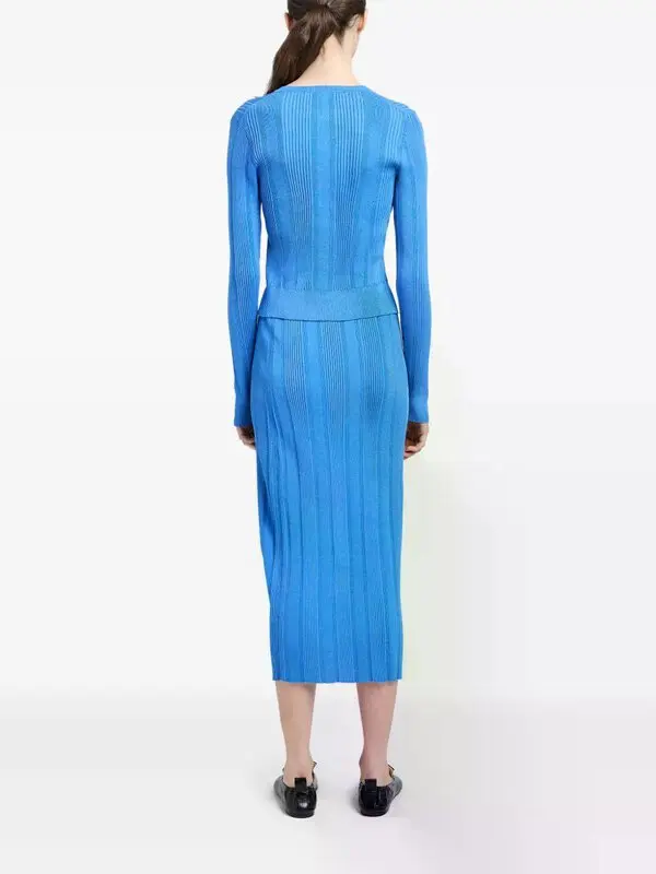 Proenza Schouler Ryanne Ribbed Skirt - Blue