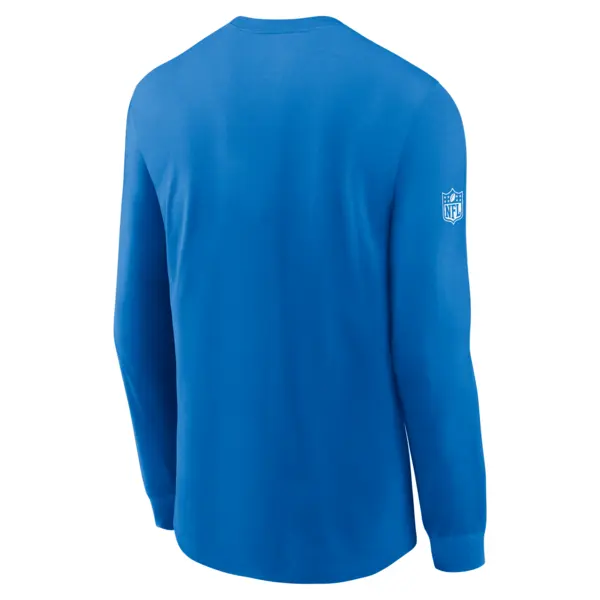 Nike Detroit Lions Sideline Team Issue Dri-fit Nfl Long-sleeve T-shirt - Blue