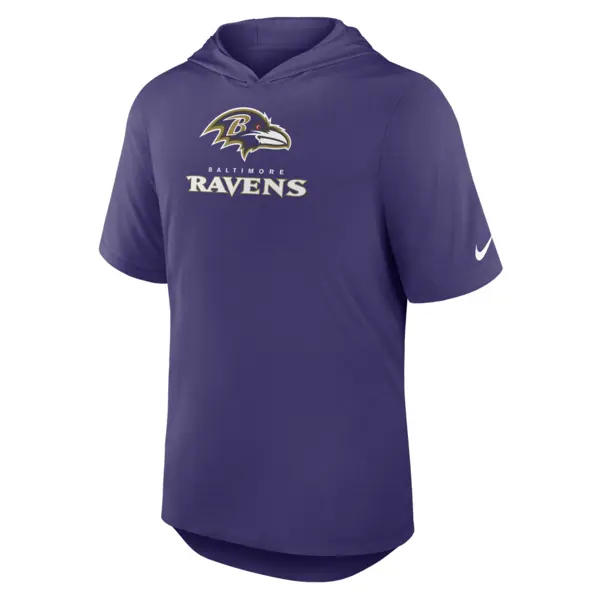 Nike Baltimore Ravens Dri-fit Nfl Hooded T-shirt - Purple