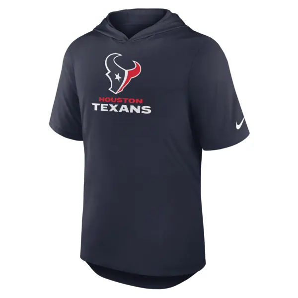 Nike Houston Texans Dri-fit Nfl Hooded T-shirt - Blue