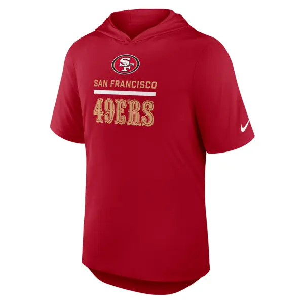 Nike San Francisco 49ers Dri-fit Nfl Hooded T-shirt - Red