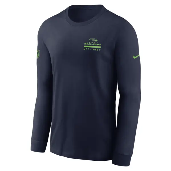 Nike Seattle Seahawks Nfl Long-sleeve T-shirt - Blue