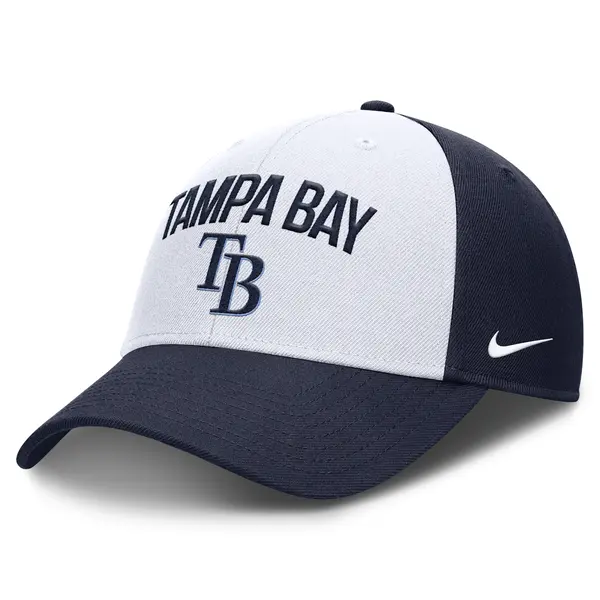 Nike Tampa Bay Rays Club Dri-Fit Mlb Adjustable Cap In White
