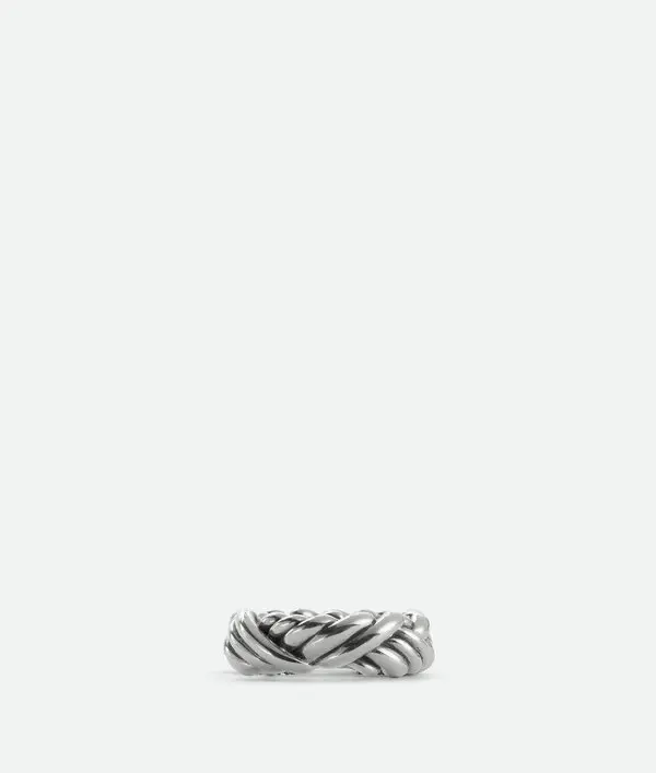 BOTTEGA  VENETA Intreccio Sterling Ring - Silver