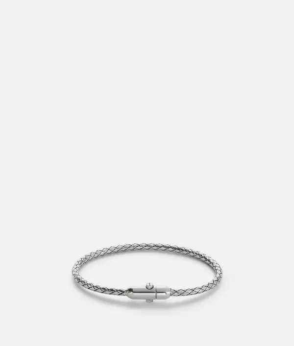 BOTTEGA  VENETA Bottega Veneta Intreccio Sterling Bracelet - Silver